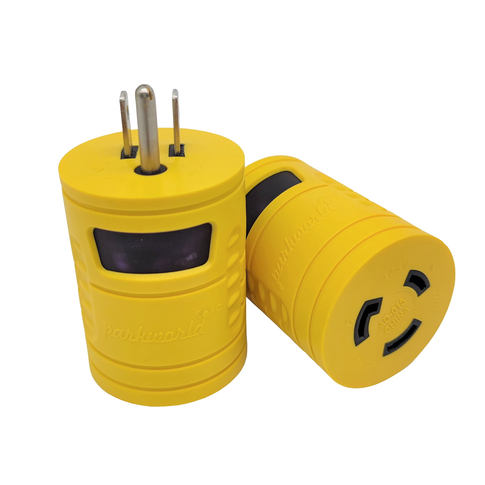 Parkworld 885019 Adapter General 3-Prong 15 AMP 5-15P Male to Generator ...