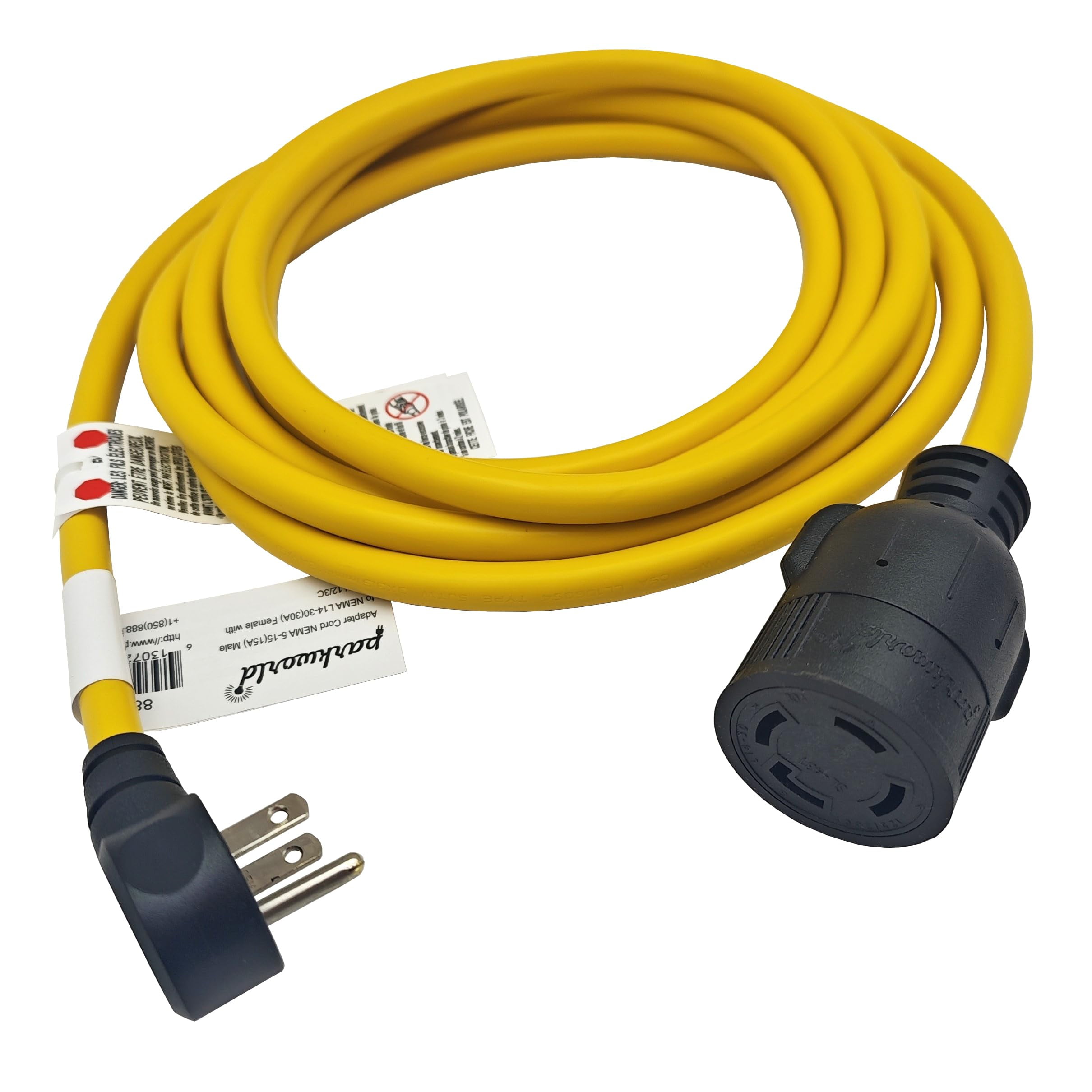 Parkworld 885477D Household 15A right angle plug 5-15P to Generator 4 ...