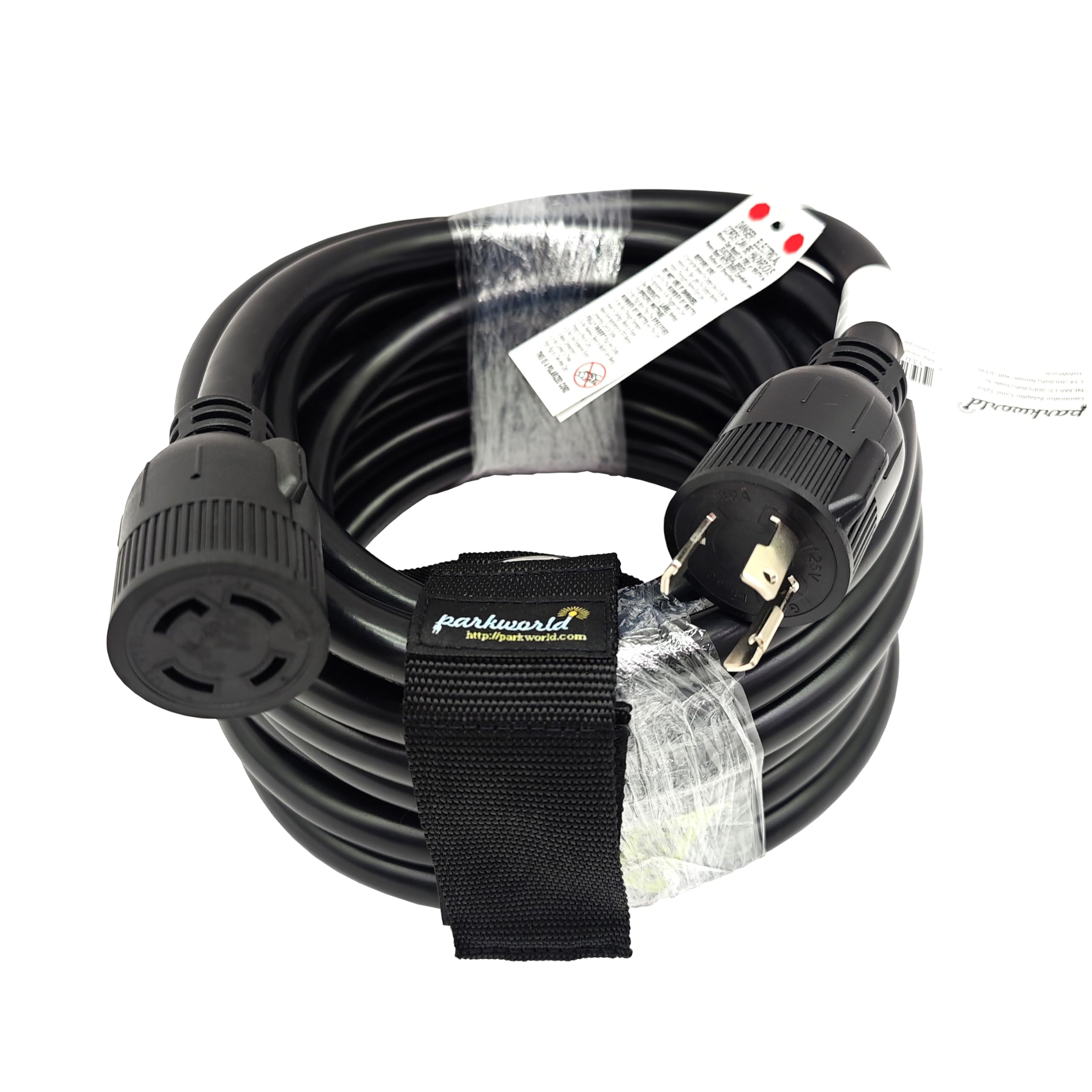 Parkworld 886009B L5-30P Male to L14-30R Generator to Transfer Switch Adapter, for Home Back ...