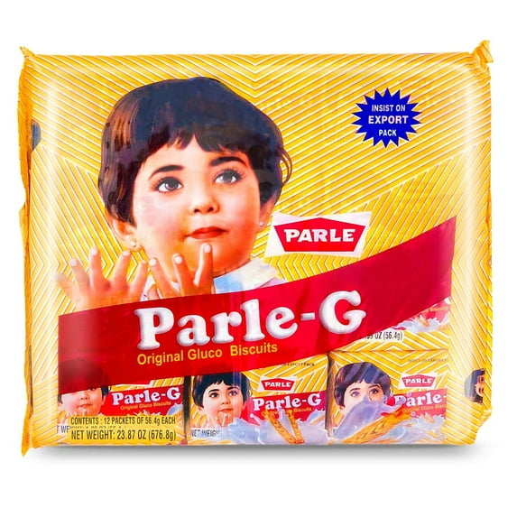 Parle G Original Gluco BCF26 Biscuits, Product of India, Value Pack (12 ...