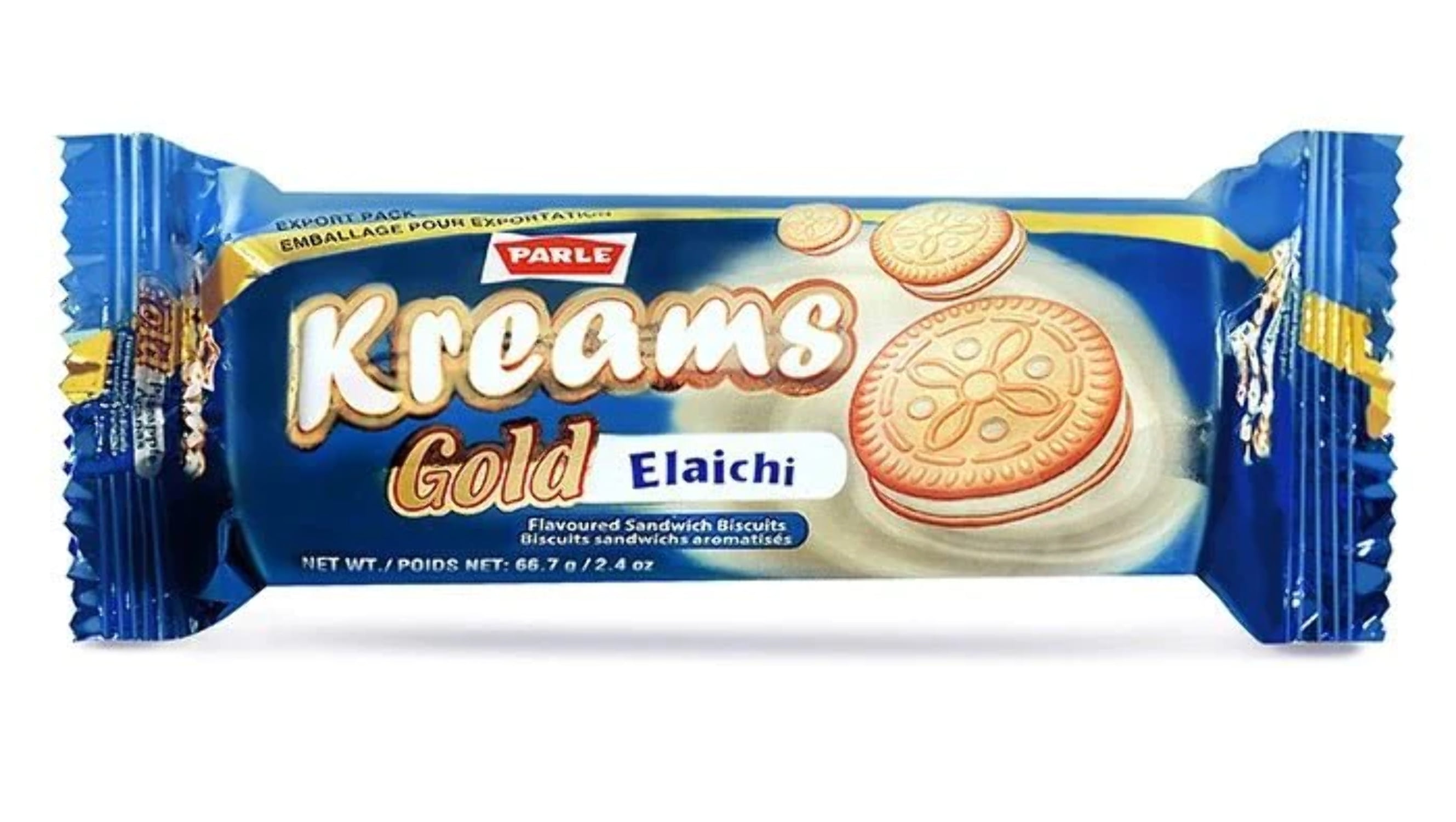 Parle Kreams Gold Elaichi Cookies 66g (Pack of 5) - Walmart.com