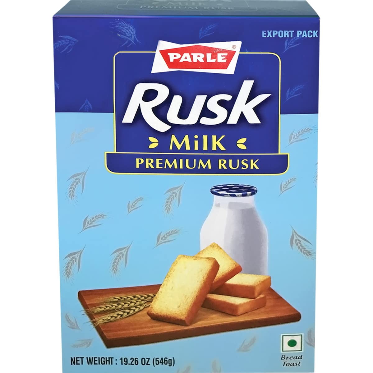 Parle Premium Milk Rusk TSF6 Crispy Tea Time Snack (546 grams / 19.3 oz ...