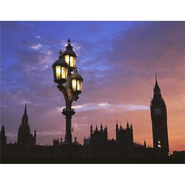 Parliament & Light At Sunset Poster Print - 32 x 24 - Large - Walmart.com