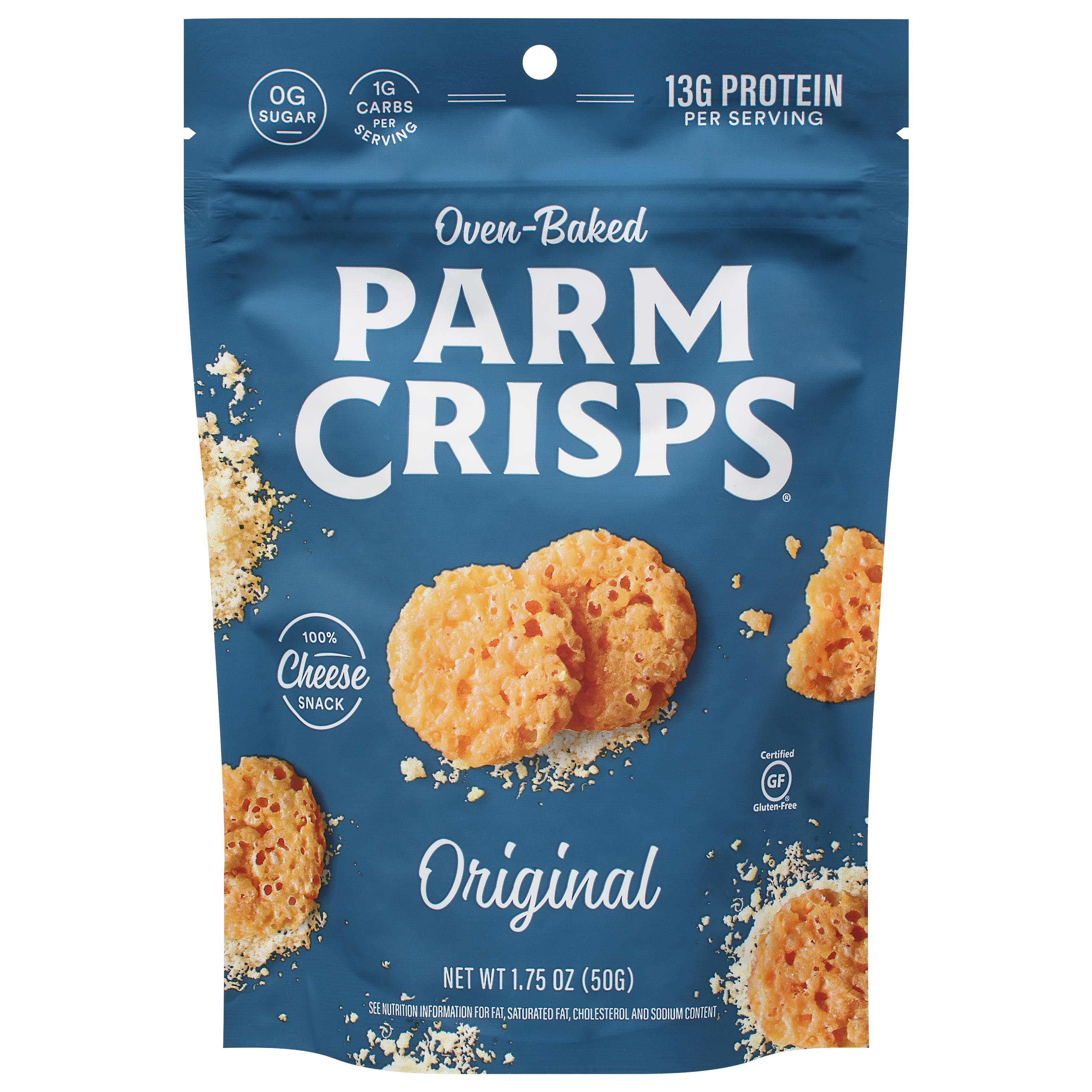 Parm Crisps Mini Cracker Parmesan Crisps 1.75 oz (Pack of 12) - Walmart.com