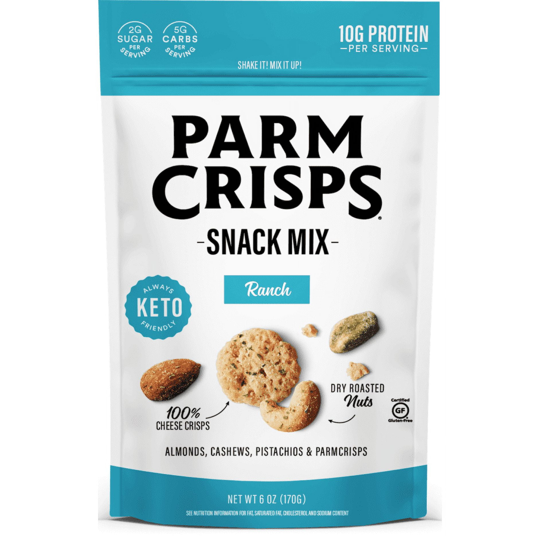 ParmCrisps Keto Friendly Snack Mix 6.0oz, Low Carb, Healthy Savory ...
