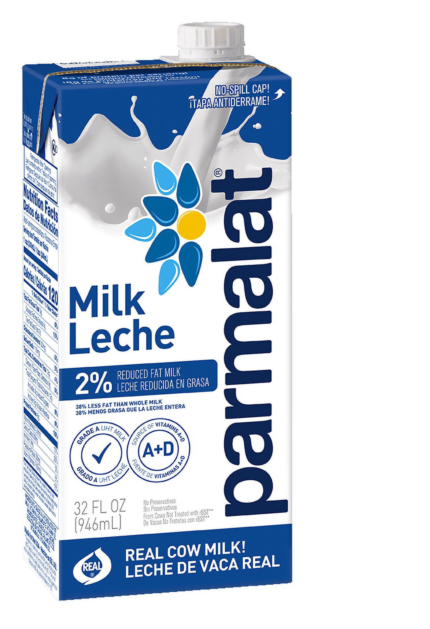 Parmalat 2% Reduced Fat Milk, 32 fl oz - Walmart.com