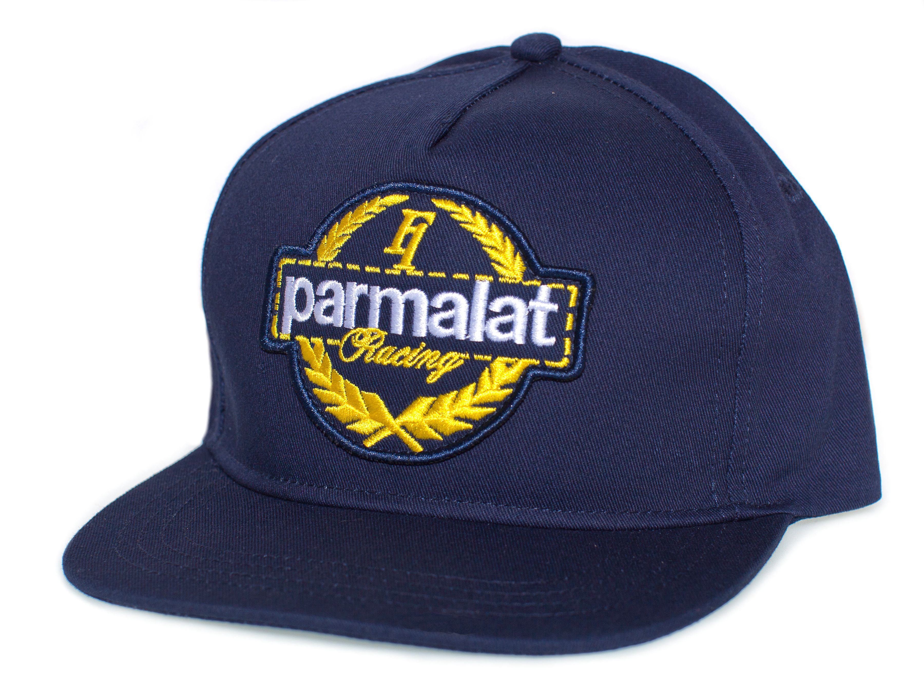 Parmalat Hat Racing Car Team Embroidered Cap Flat Navy - Walmart.com