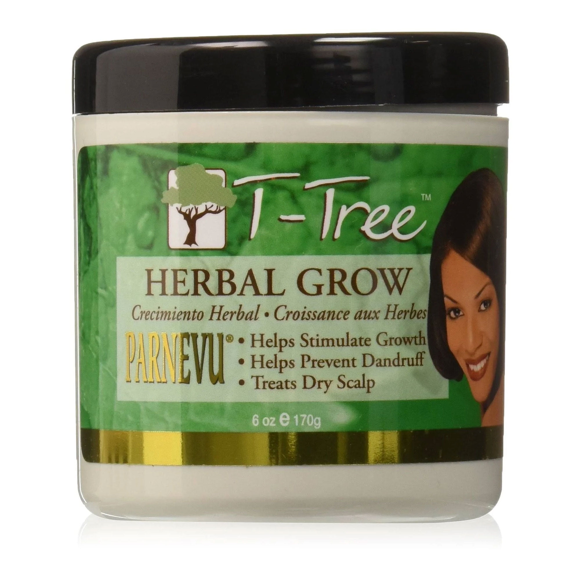 Parnevu Tea-Tree Herbal Grow Helps Stimulate Growth, 6 oz,Pack of 6 ...