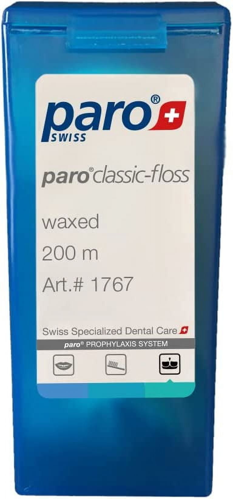 Paro Classic-Floss Dental Floss, Waxed, 200m Dispenser 12 Pack ...