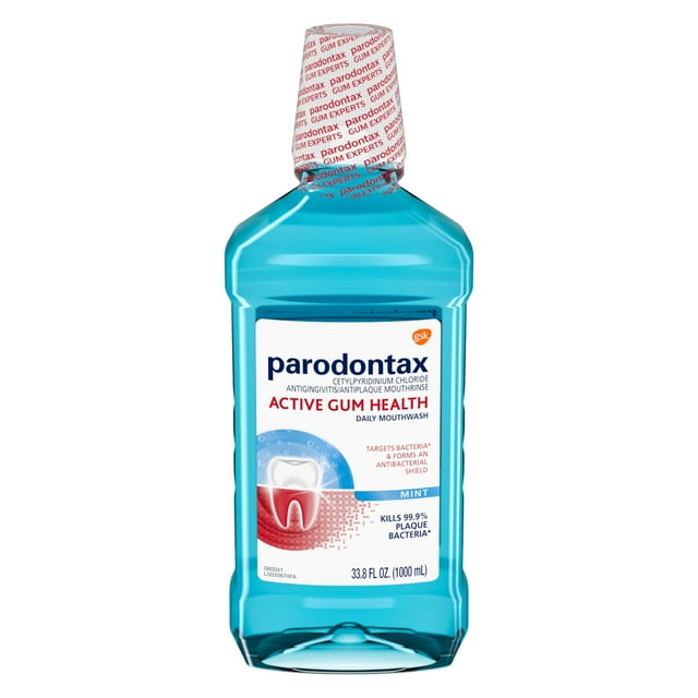 Parodontax Active Gum Health Mouthwash, Gum Mouthwash, Mint, 33.8 Fl Oz ...