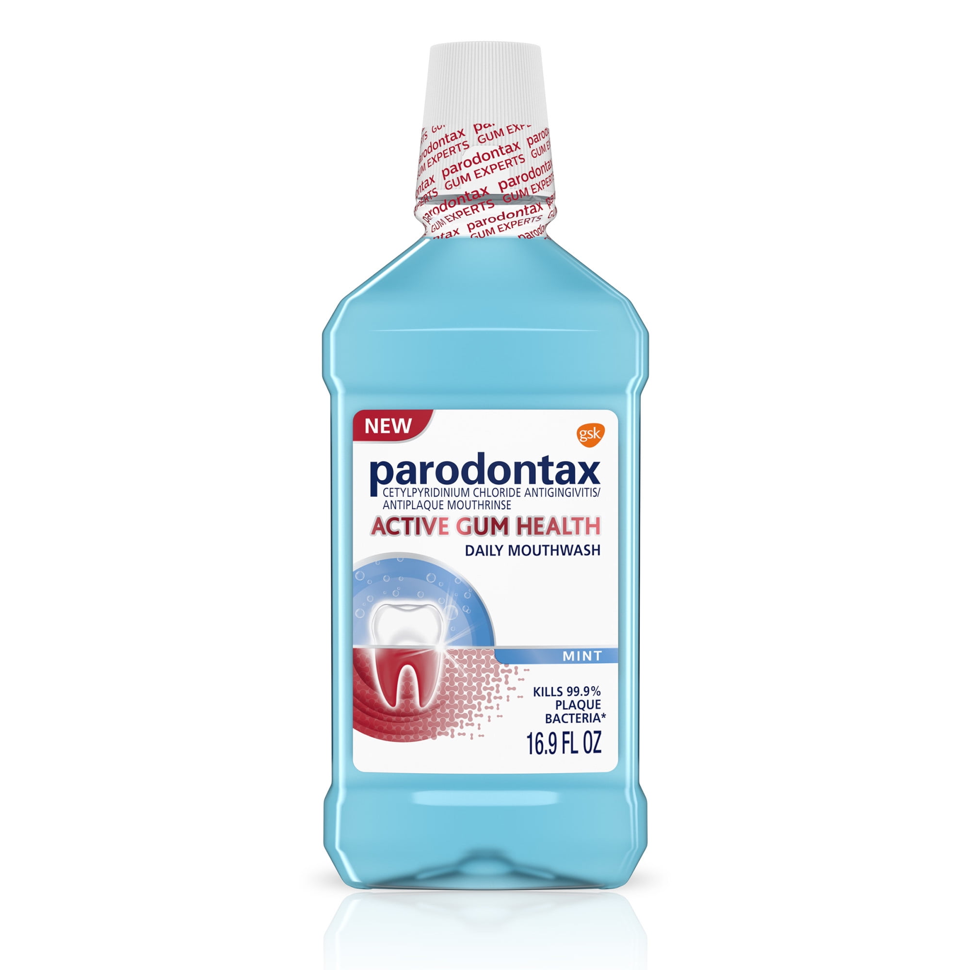 Parodontax Active Gum Health Mouthwash, Mint, 16.9 fl oz, for Adults ...