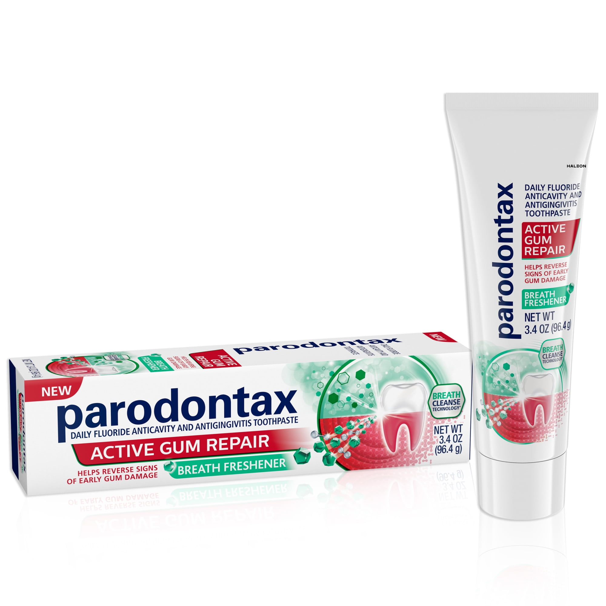 Parodontax Active Gum Repair Breath Freshener Toothpaste, Fresh Mint, 3 ...