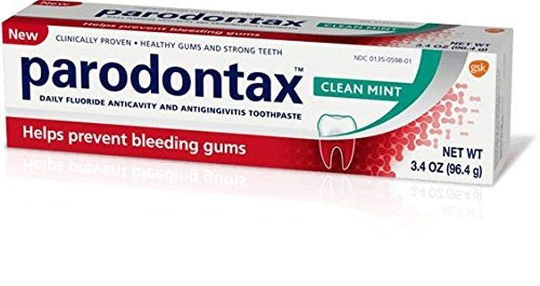 Parodontax Clean Mint Daily Toothpaste, 3.4 oz. Per Tube 2 Pack ...