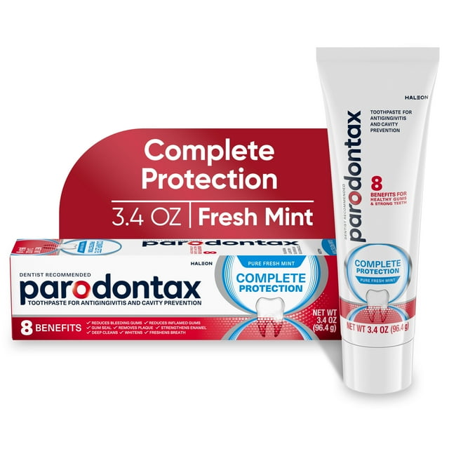 Parodontax Complete Protection Gingivitis Toothpaste, Pure Fresh Mint ...