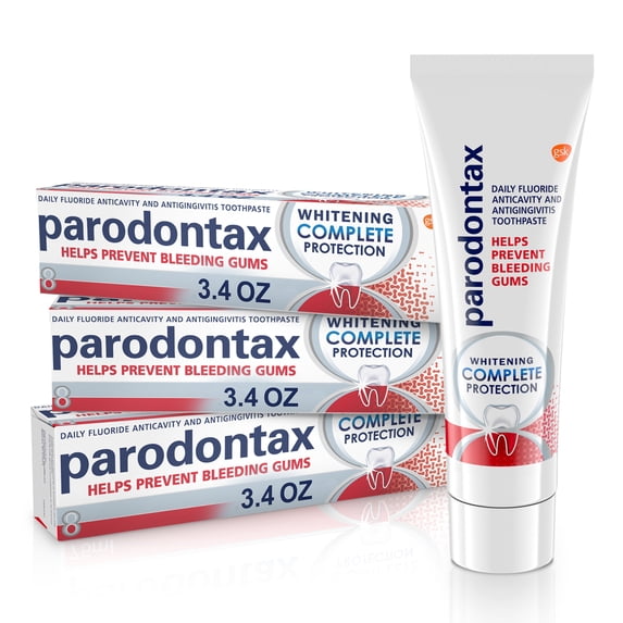 Parodontax Complete Protection Teeth Whitening Toothpaste 3.4oz 3pk ...