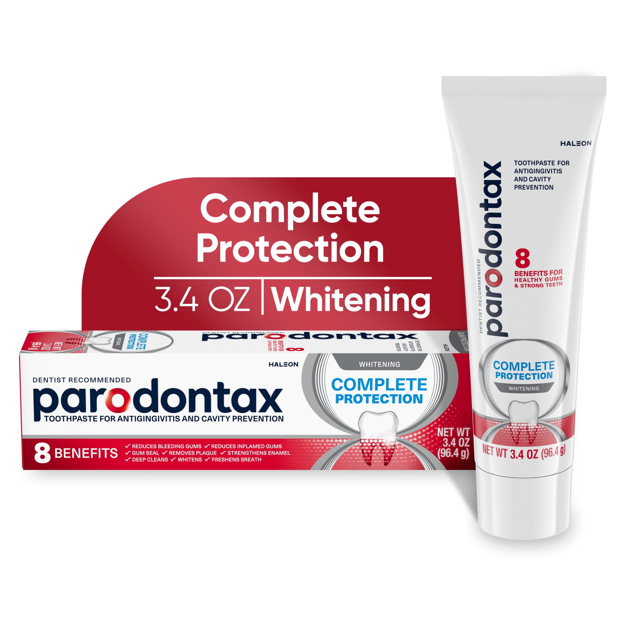 Parodontax Complete Protection Teeth Whitening Toothpaste, for Bleeding ...