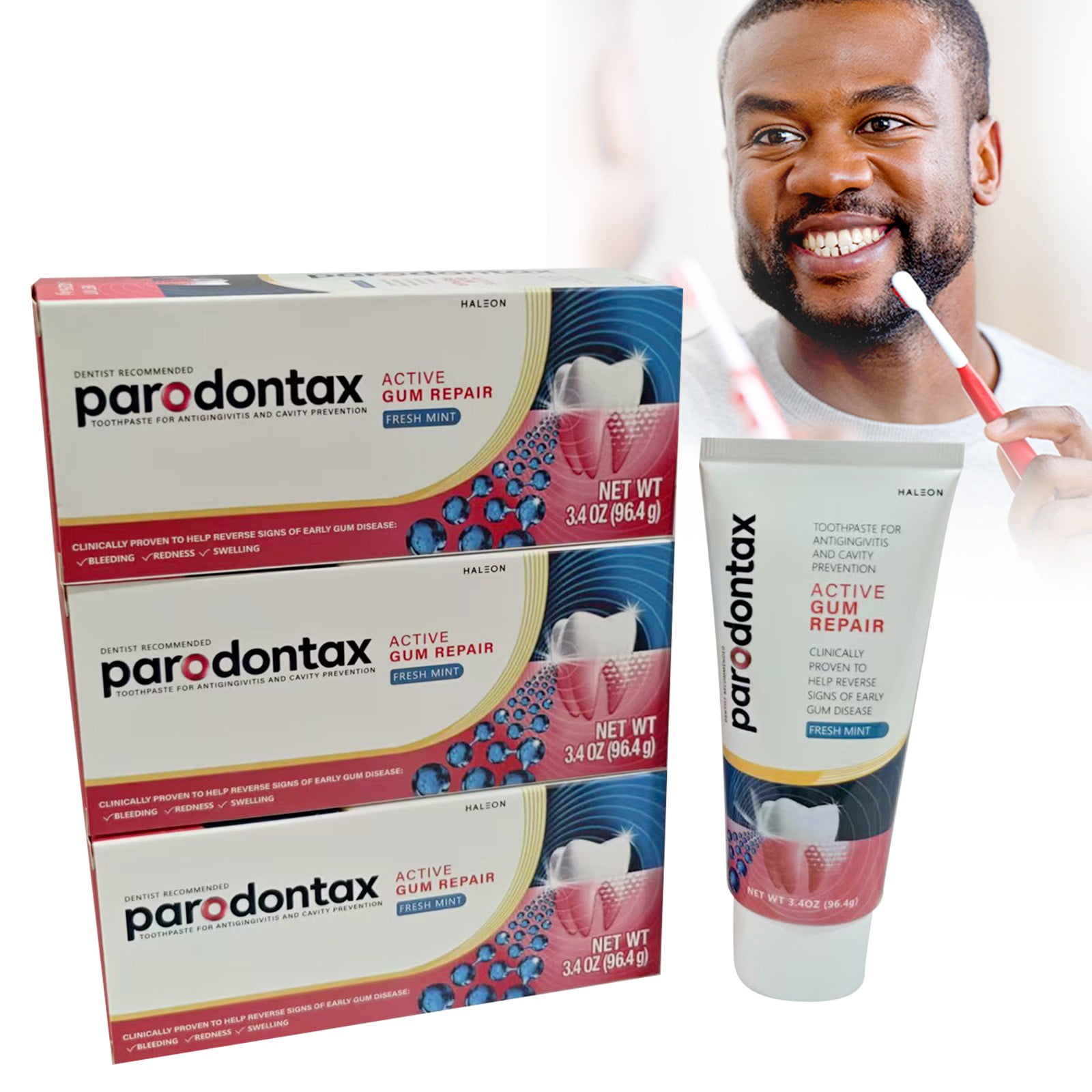 Parodontax Professional Gum Repair Toothpaste - Stops Bleeding Gums ...