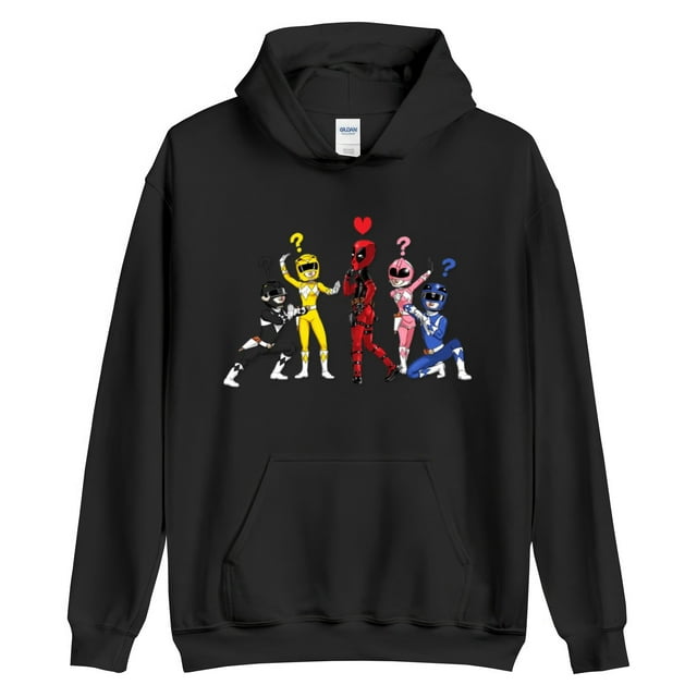 Parody of Deadpool Hoodie Deadpool X Power Rangers Hoodie-New - Walmart.com