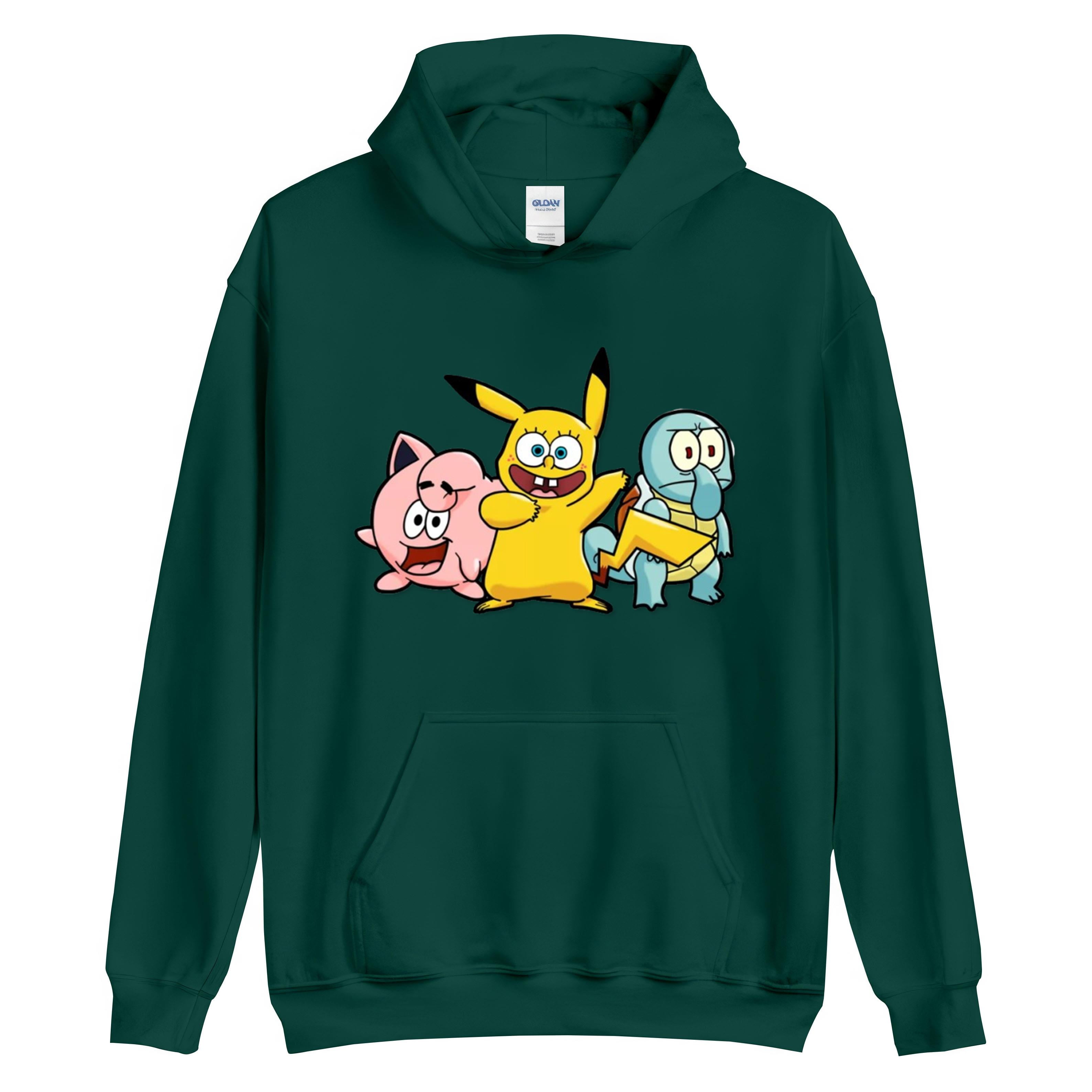 Parody of Pokémon Hoodie SpongeBob Squidward Tentacles Patrick Star and ...