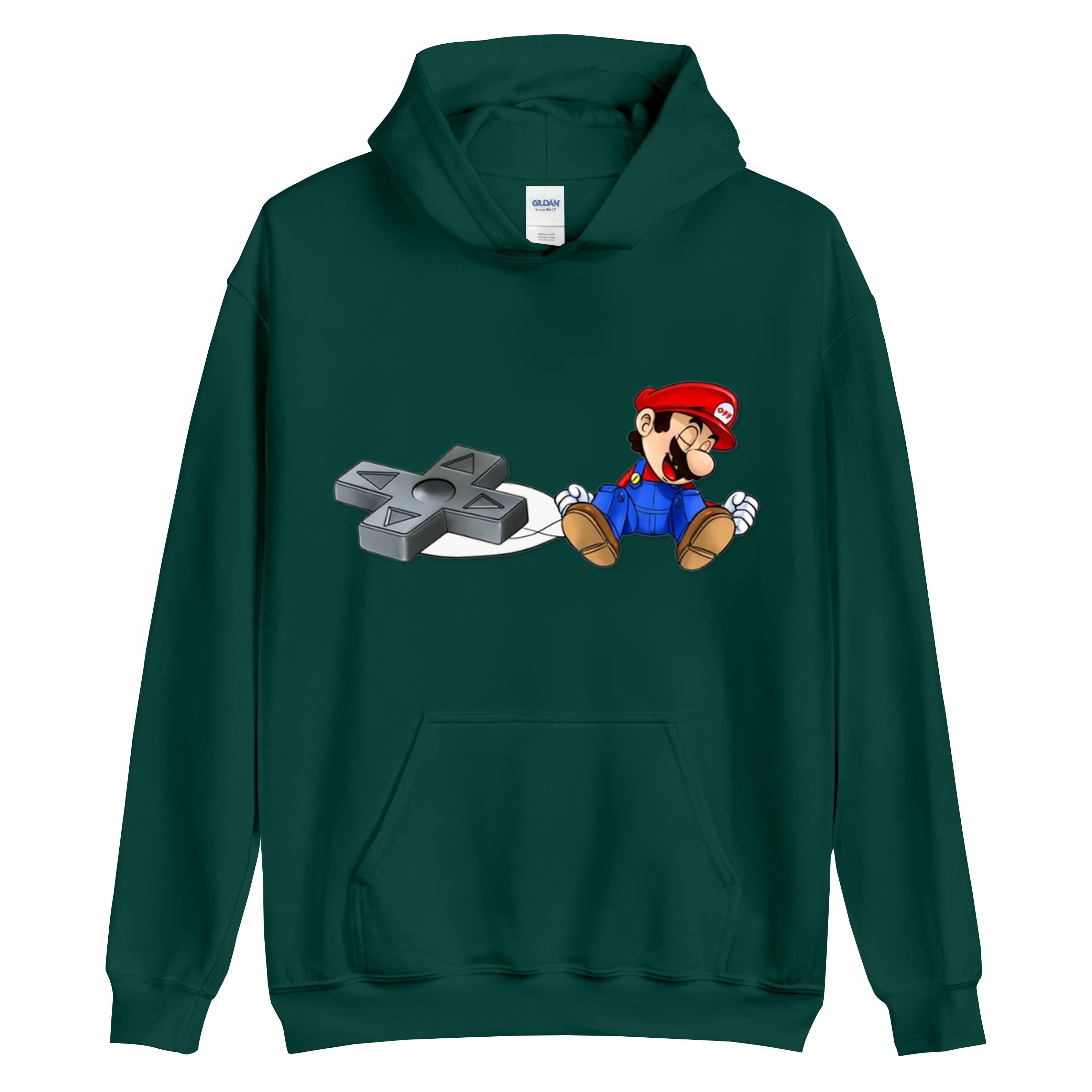 Parody of Super Mario Hoodie Super Mario Controller Hoodie-New ...