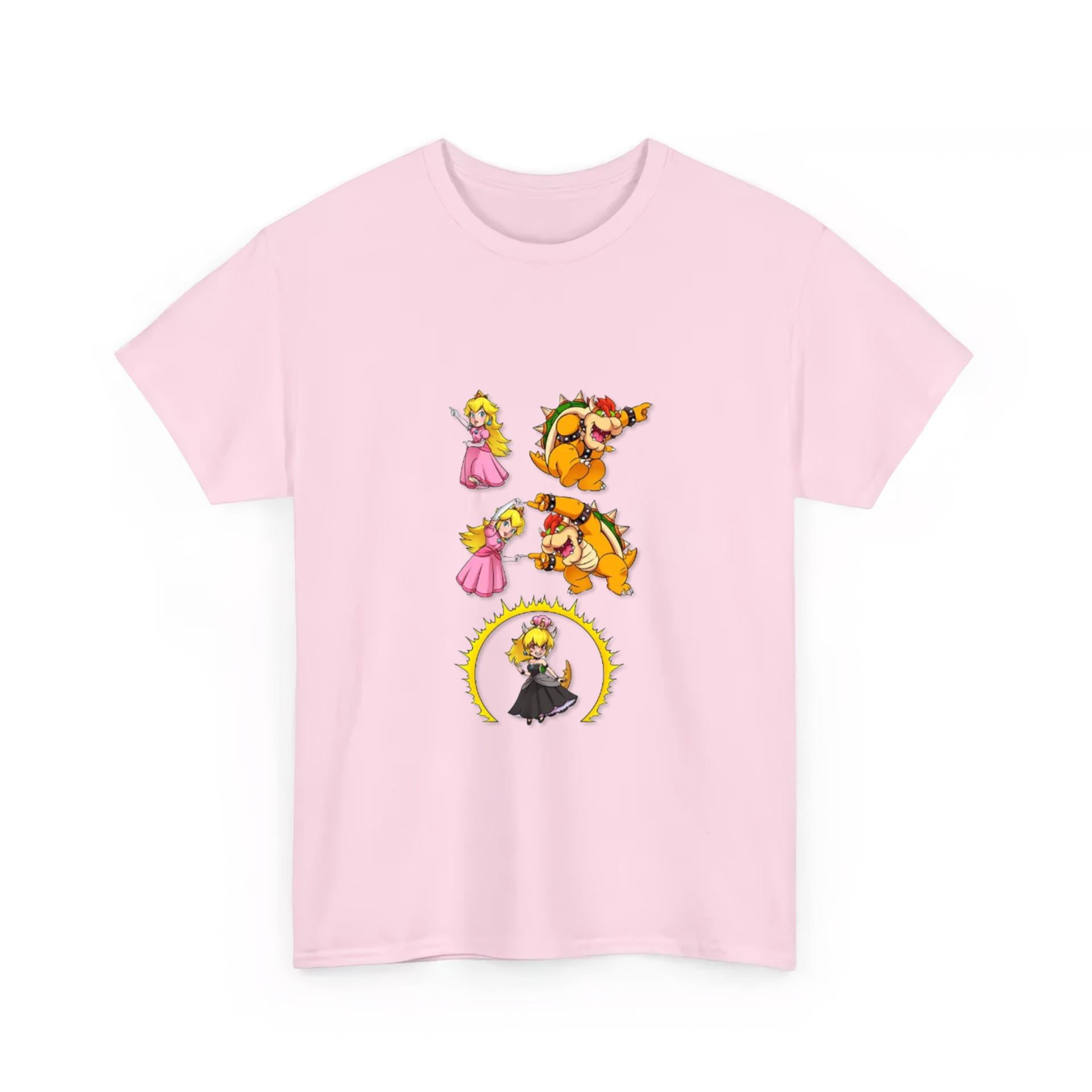 Parody of Super Mario T-shirt Princess Peach and Bowser aka Bowsette T ...