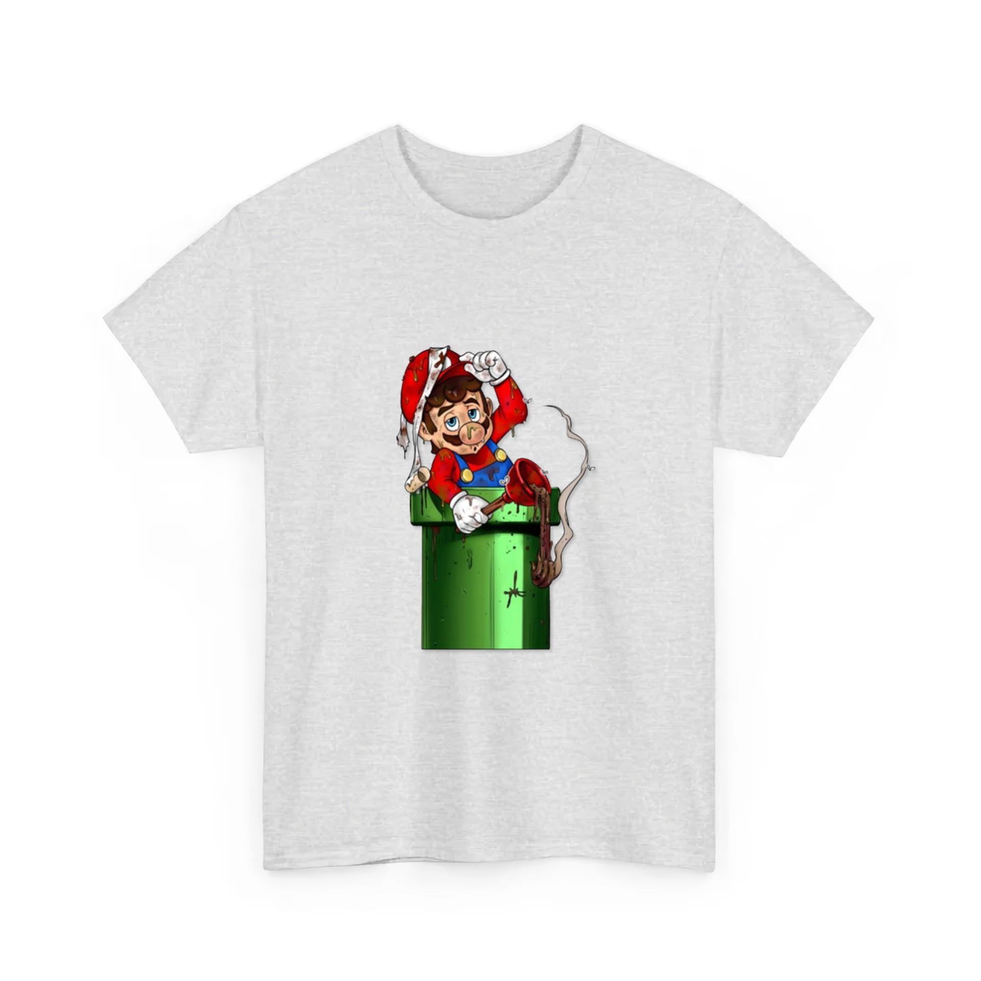 Parody of Super Mario T-shirt Super Mario Bros T-shirt- New - Walmart.com