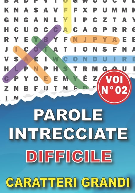 Parole Intrecciate Caratteri Grandi Difficile : 100 Puzzle con ...