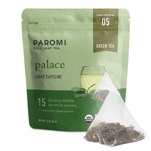 Paromi Organic Palace Green Tea - 15 CT Resealable Pouch - Walmart.com