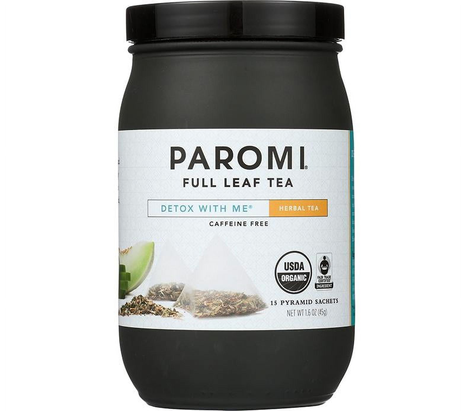 Paromi Tea, Detox with Me, Organic and Fair Trade Herbal Infusion, Full ...