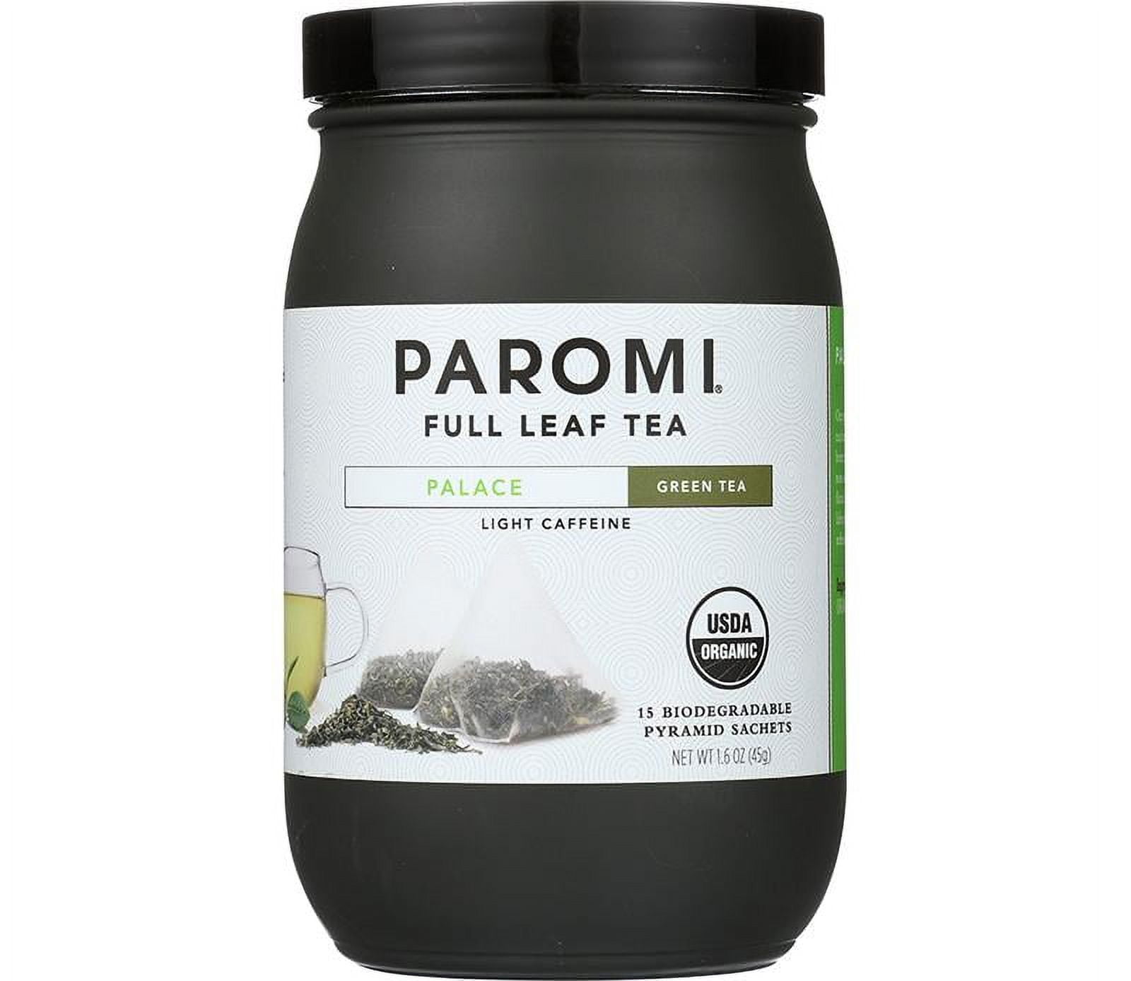 Paromi Tea, Palace, Organic Green Tea, Full-Leaf, 15 Ct, 1.6 Oz ...