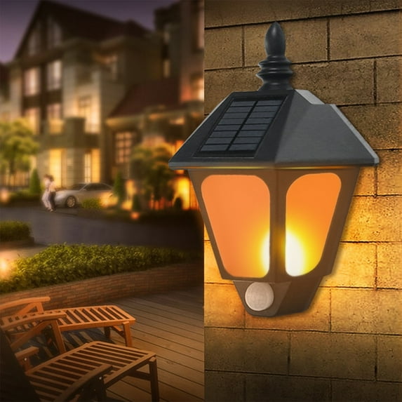 DwellJoy Lights Outdoor, Two Modes Sconce Decorative Flickering Flame ...