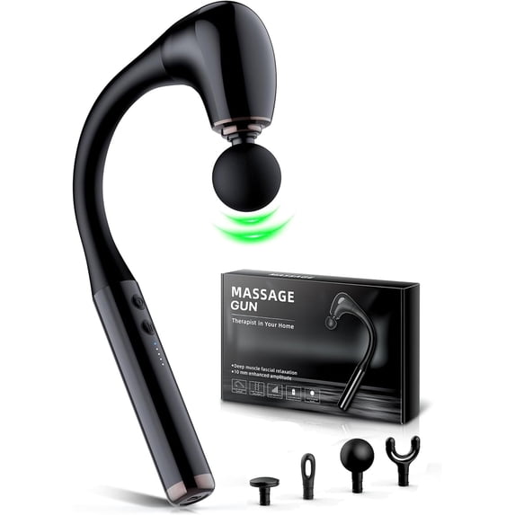 Parquet Massage Gun with 10mm Deep Tissue Percussion, Extension Handle ...