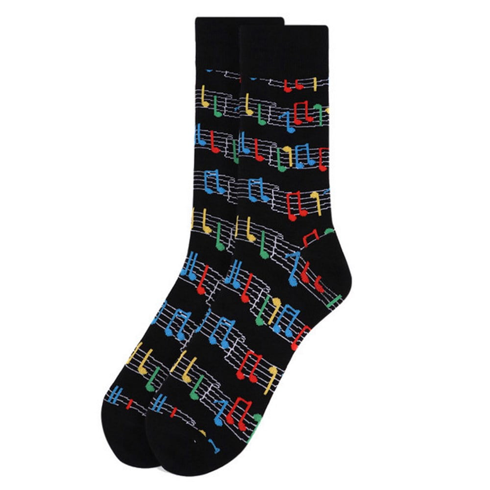 Parquet Men's Colorful Music Notes Socks - Walmart.com