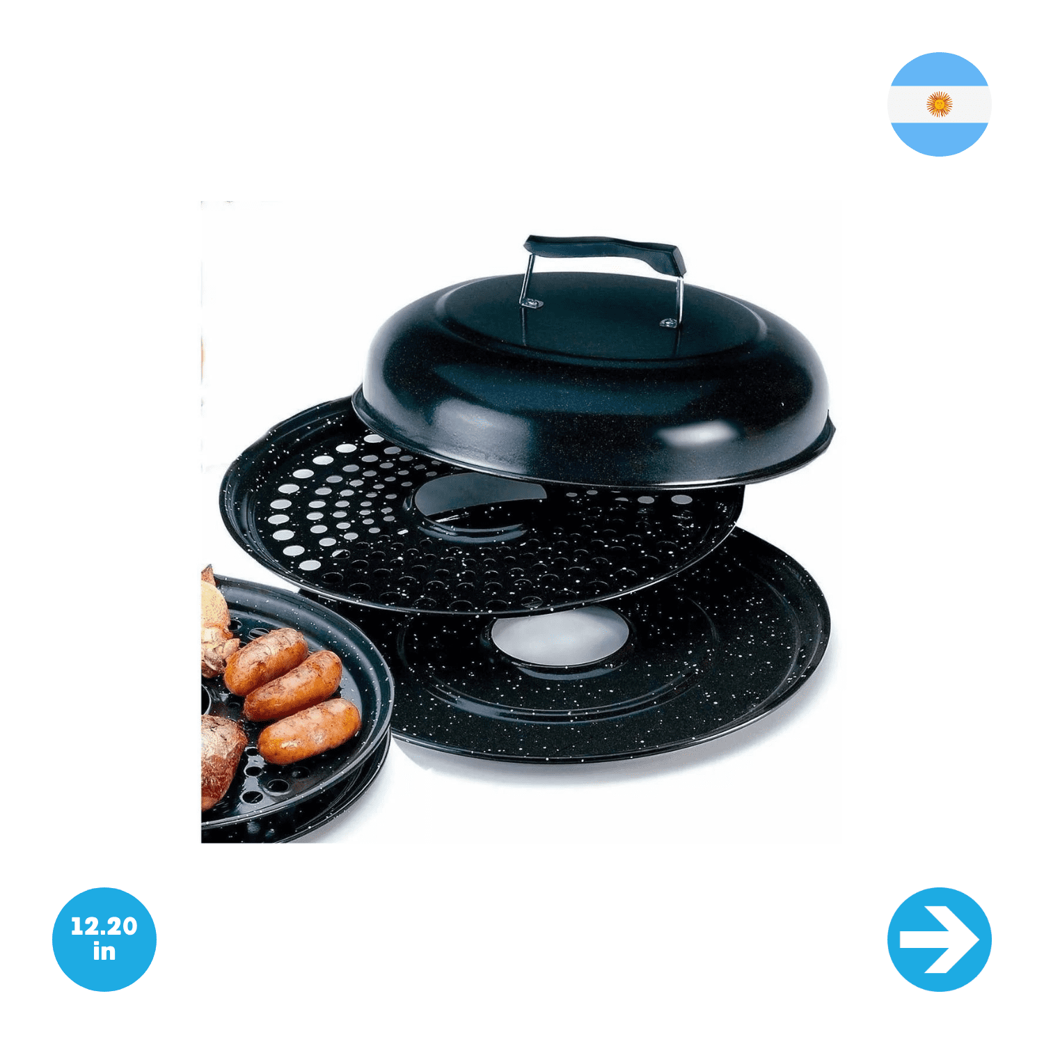 Parrilla Circular Enlozada Jovifel Para Hornalla N1 - 31cm - / Enameled ...