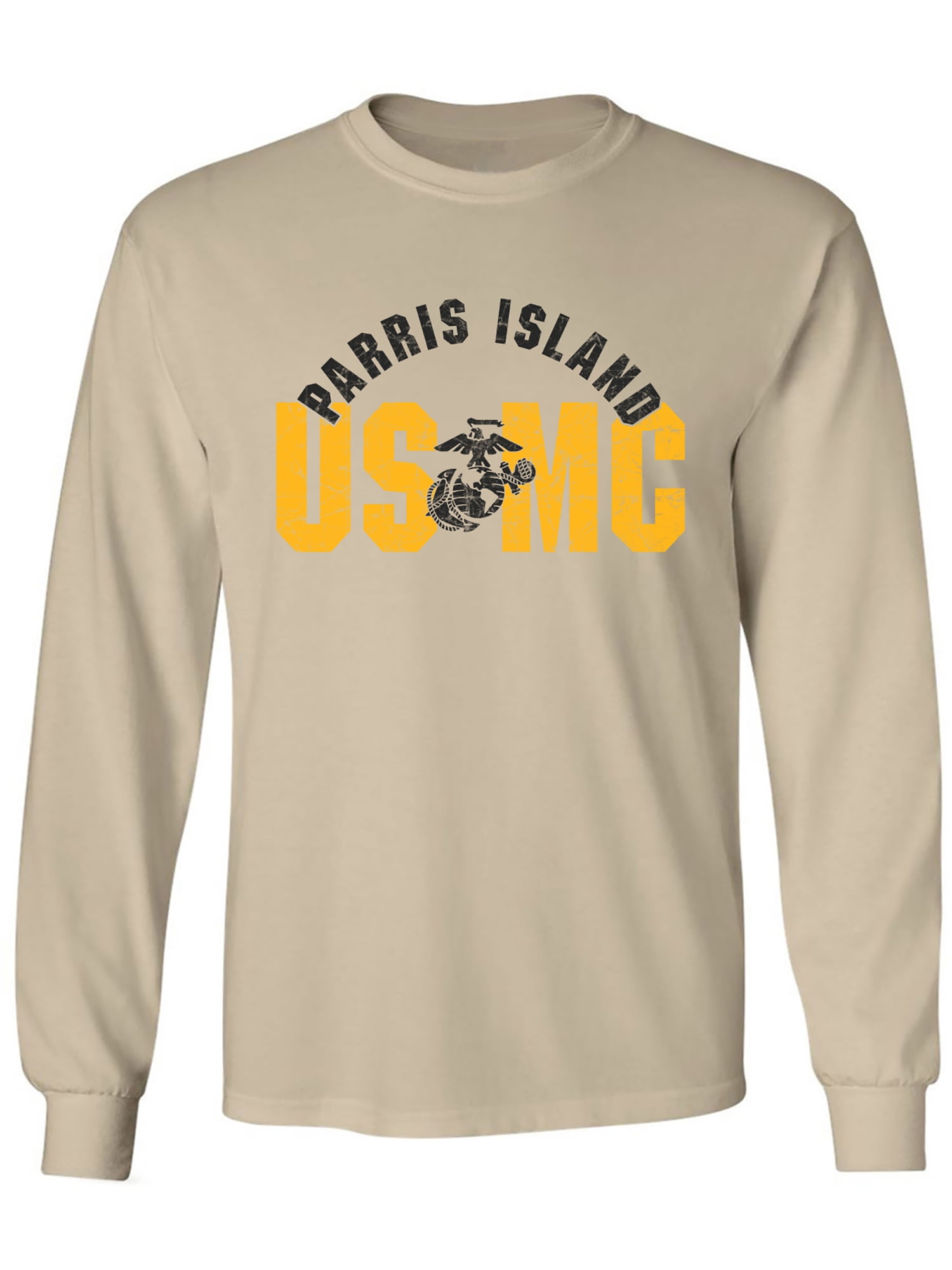Parris Island USMC Adult Long Sleeve T-shirt - Walmart.com