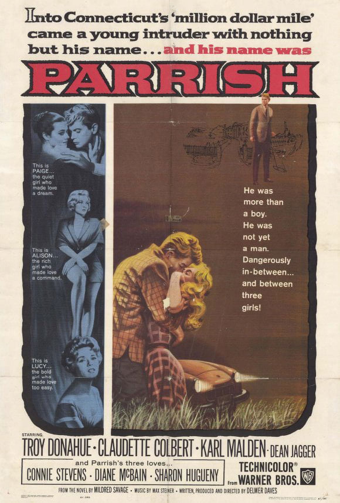 Parrish - movie POSTER (Style A) (27" x 40") (1961) - Walmart.com