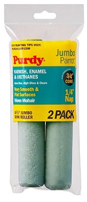 Parrot 2 Pack 6-1/2" x 1/4" Jumbo Mini Roller Cover 3/4" Core For All ...