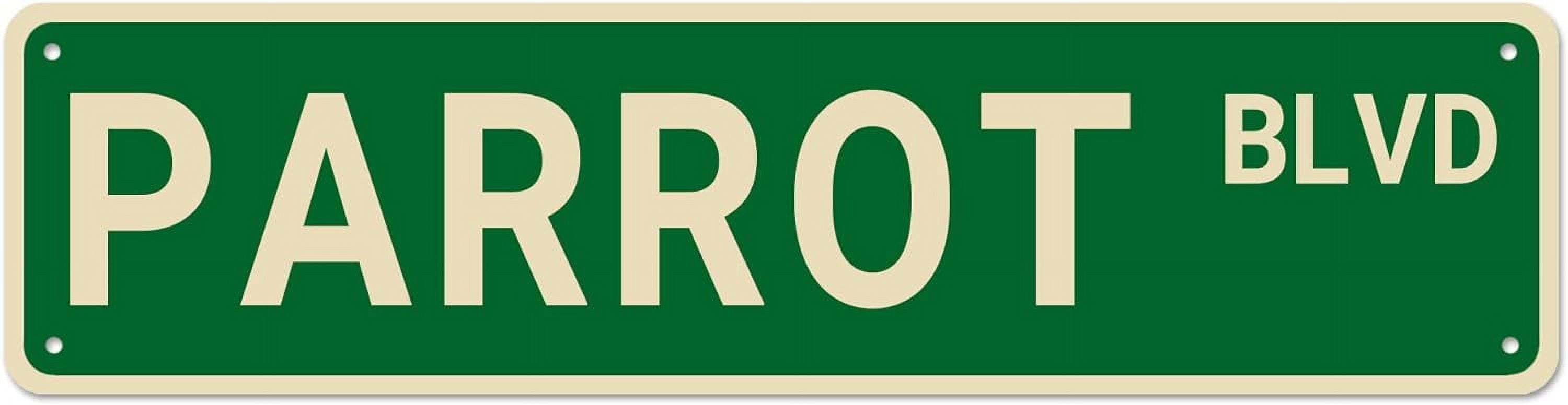 Parrot BLVD Street Sign, Parrot Sign Parrot Decor Parrot Lover Gift ...