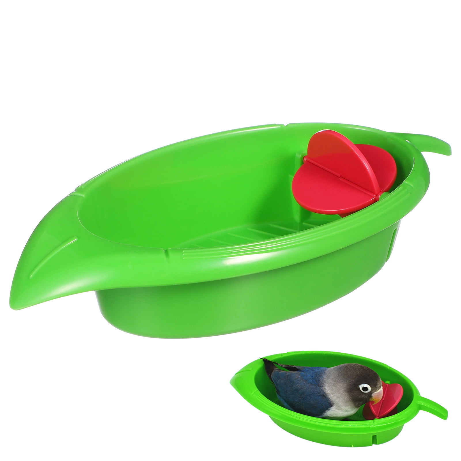 Parrot Bath Toy Hamster Toys Large Bird Cage Cages Bride Green ...