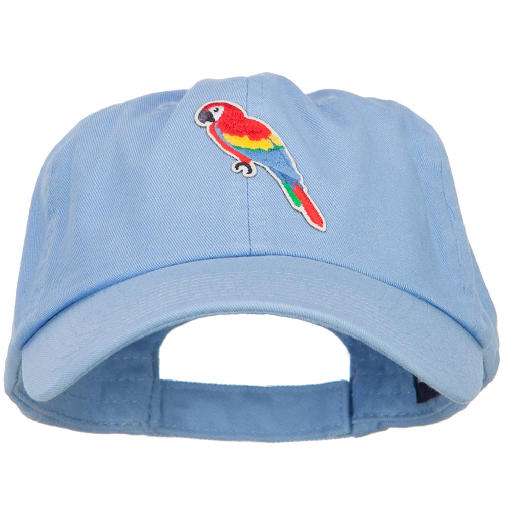 Parrot Bird Patched Low Profile Cotton Cap - Sky Blue OSFM - Walmart.com