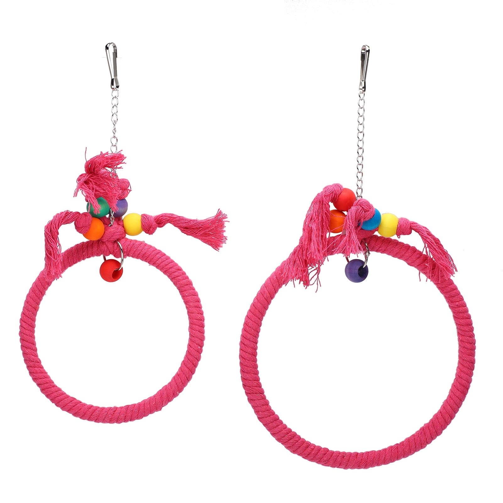 Parrot Chewing Swing Ring Cotton Rope, Pet Bird Cotton Rope Pecking ...