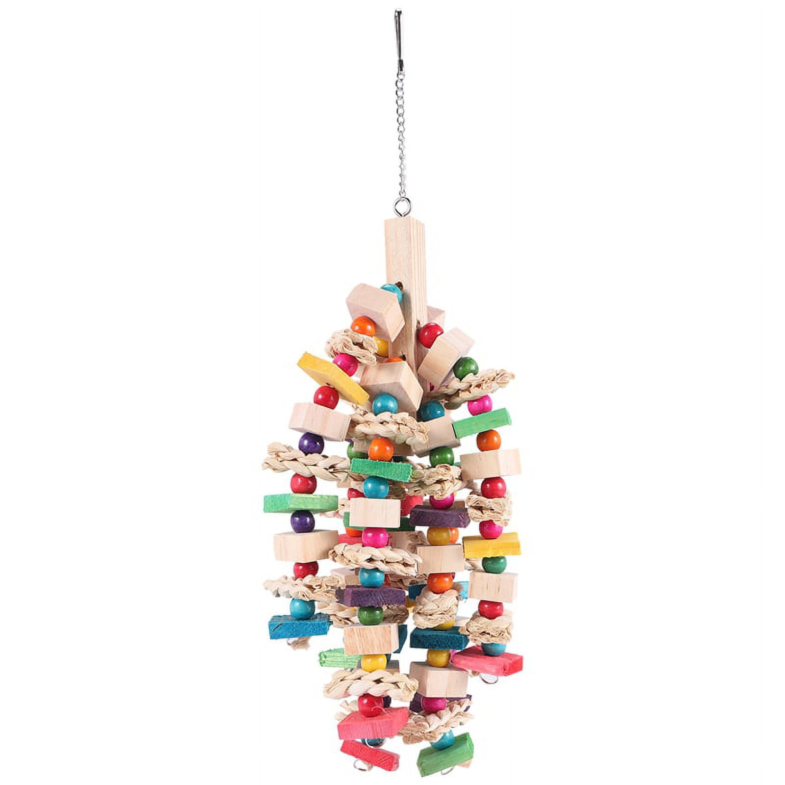 Parrot Chewing Toy - Bird Parrot Blocks Knots Tearing Toy Bird Cage ...