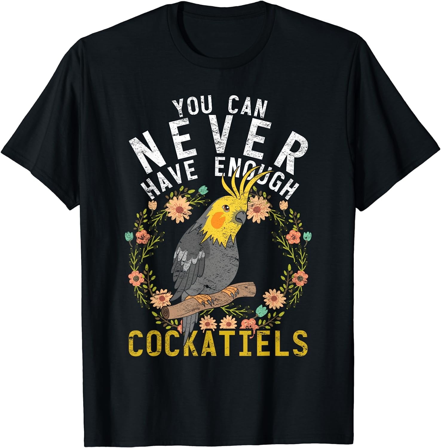 Parrot Cockatiel Lover Bird Animal Birdwatching Cockatiel T-Shirt ...