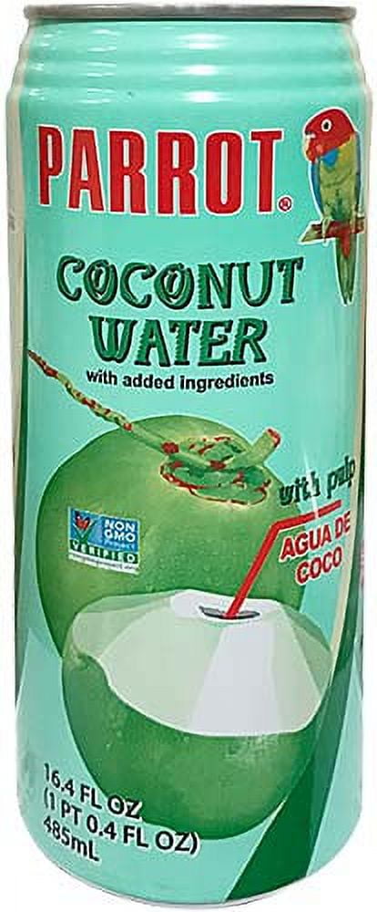 Parrot Coconut Water, with Pulp, 16.4 Fl Oz, 24 Ct - Walmart.com