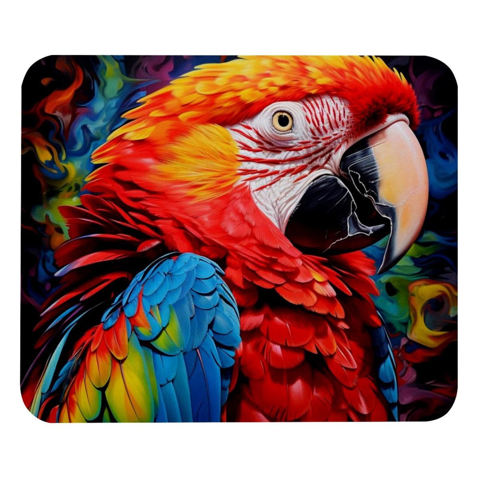 Parrot Computer Mouse Pad,Rubber Mouse Mat for Gaming, Office, Laptop ...