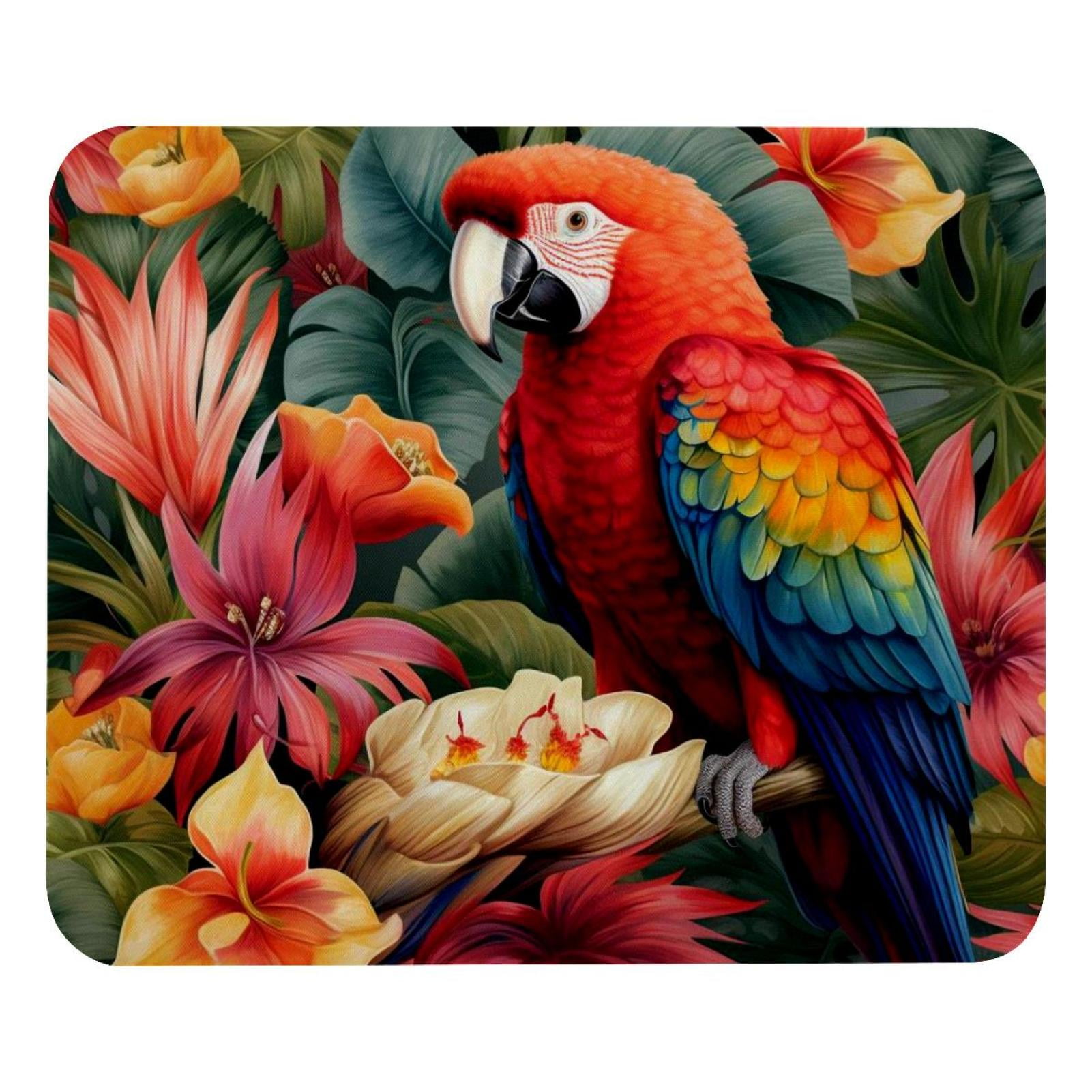 Parrot Computer Mouse Pad,Rubber Mouse Mat for Gaming, Office, Laptop ...