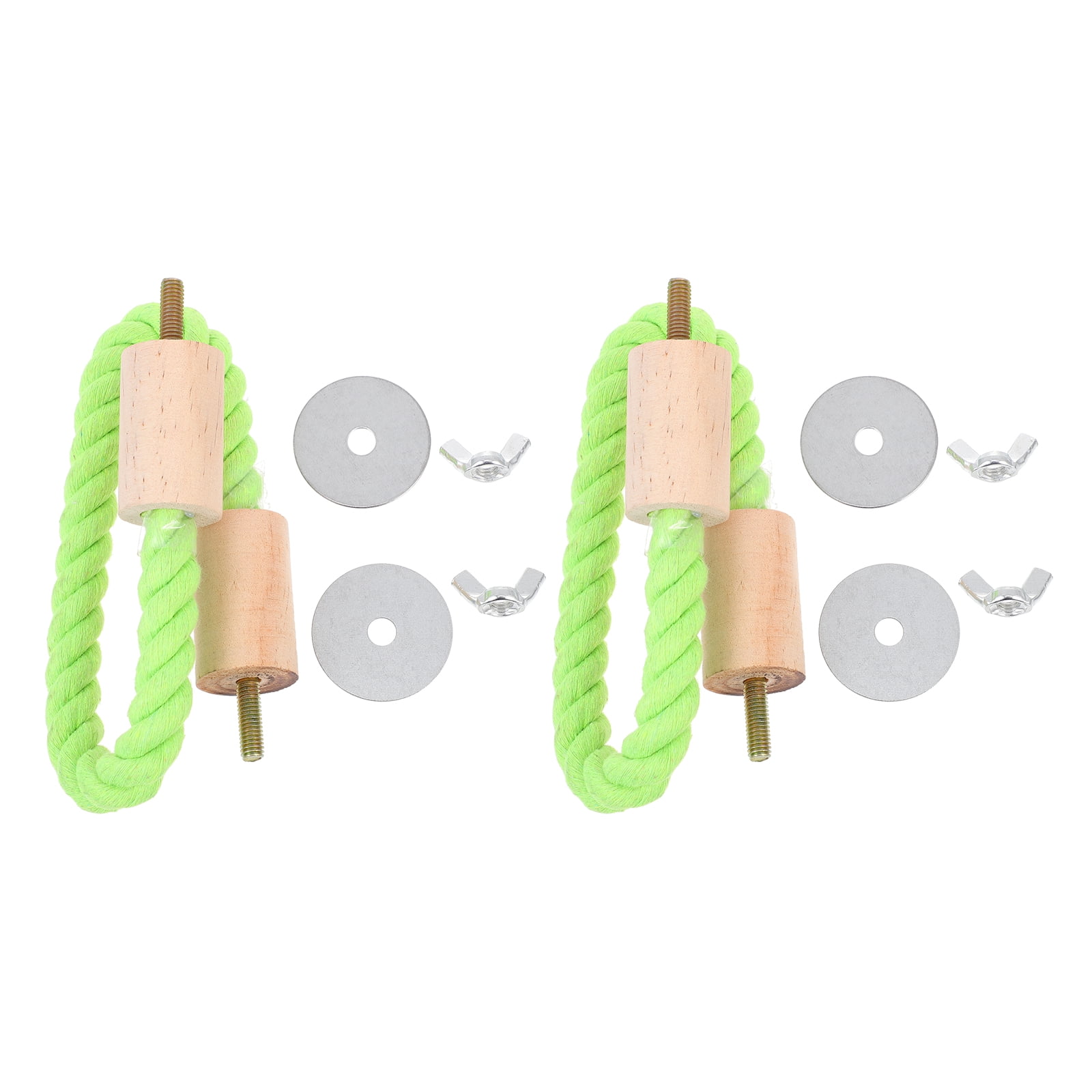 Parrot Cotton Rope Standing Stick Bird Perches for Cockatiels 2 Pcs ...