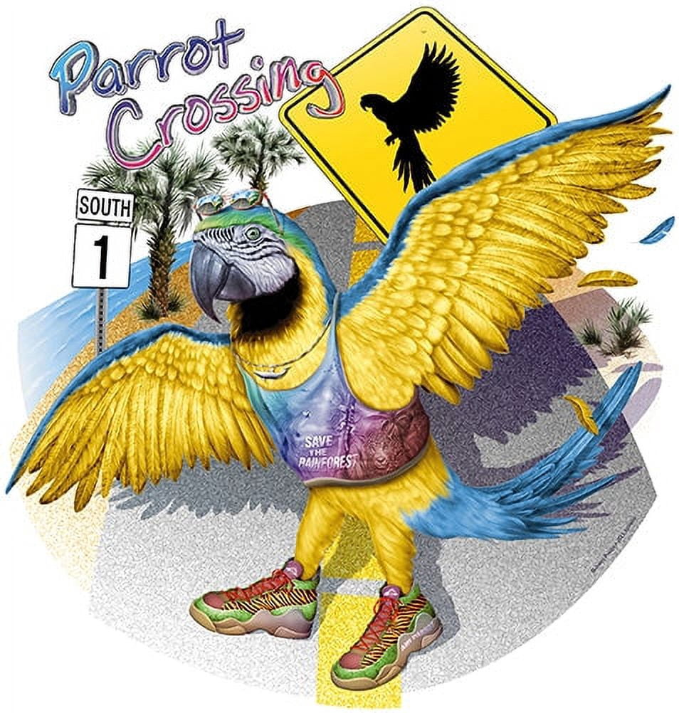 Parrot Crossing Save The Rainforest Novelty Sign | Indoor/Outdoor ...