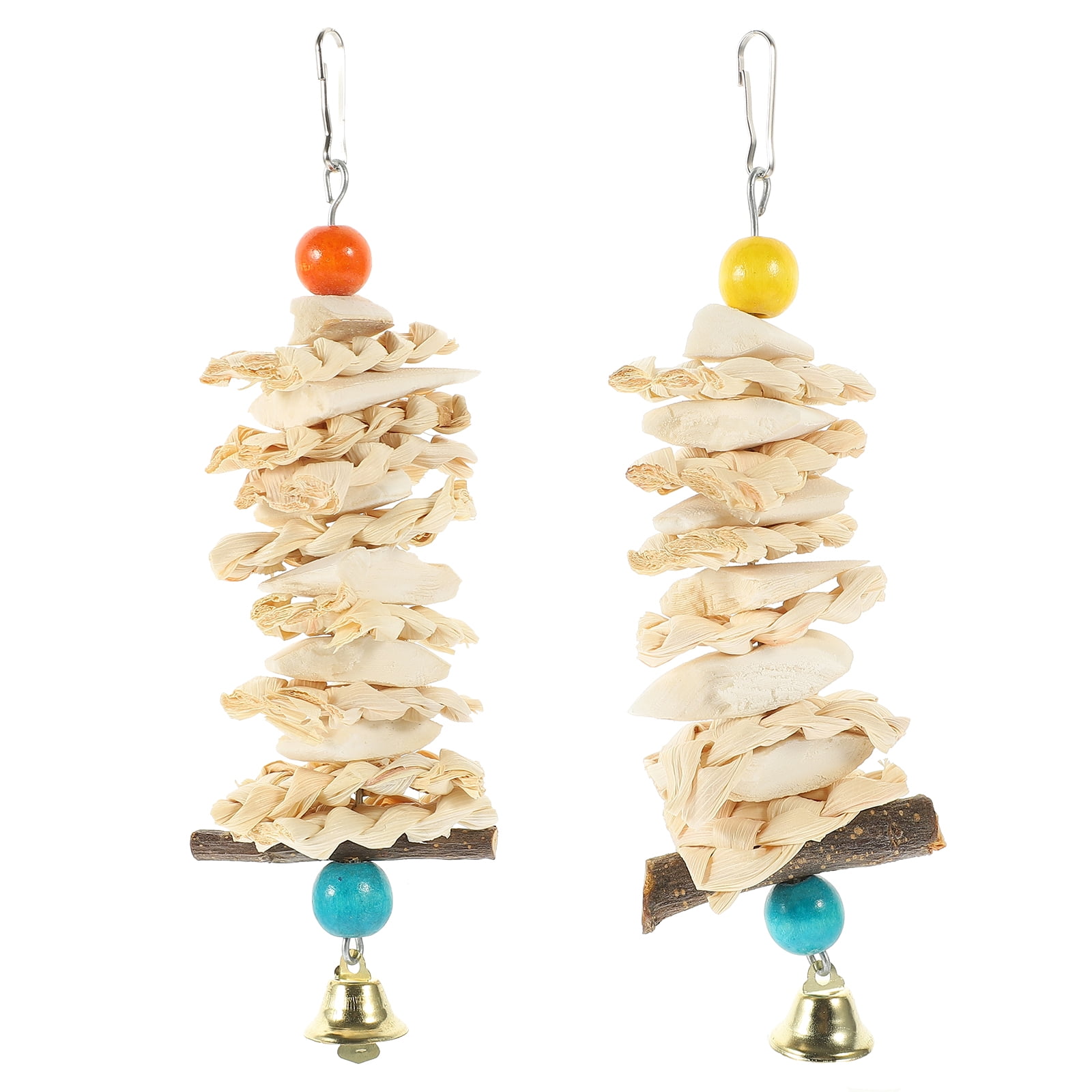 Parrot Cuttlebone Small Bird Toys Cage for Cockatiels Chew Chewing Pet ...