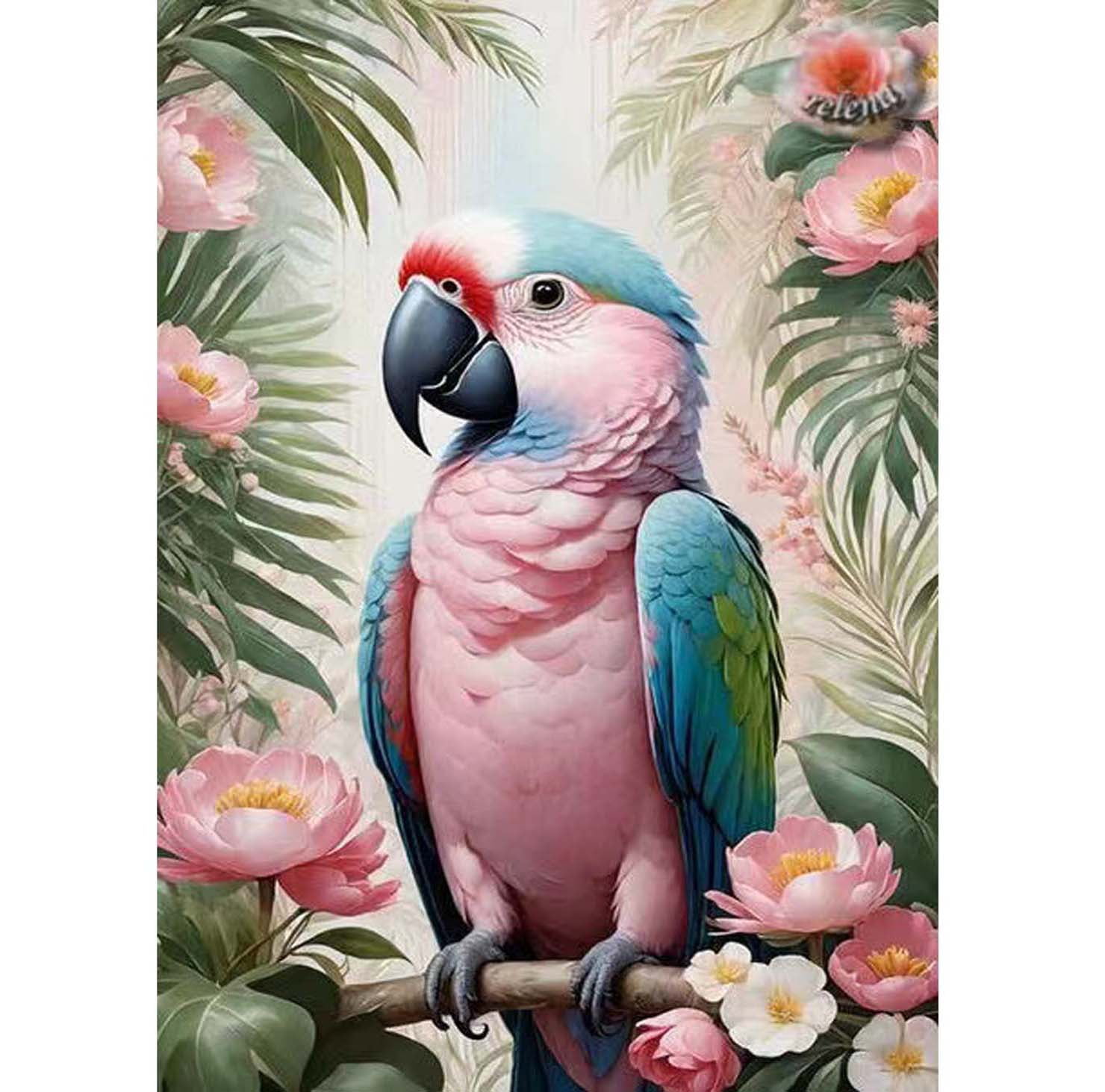 Parrot Diamond Art Kits for Adults Beginners, Full Round Drill Gem ...